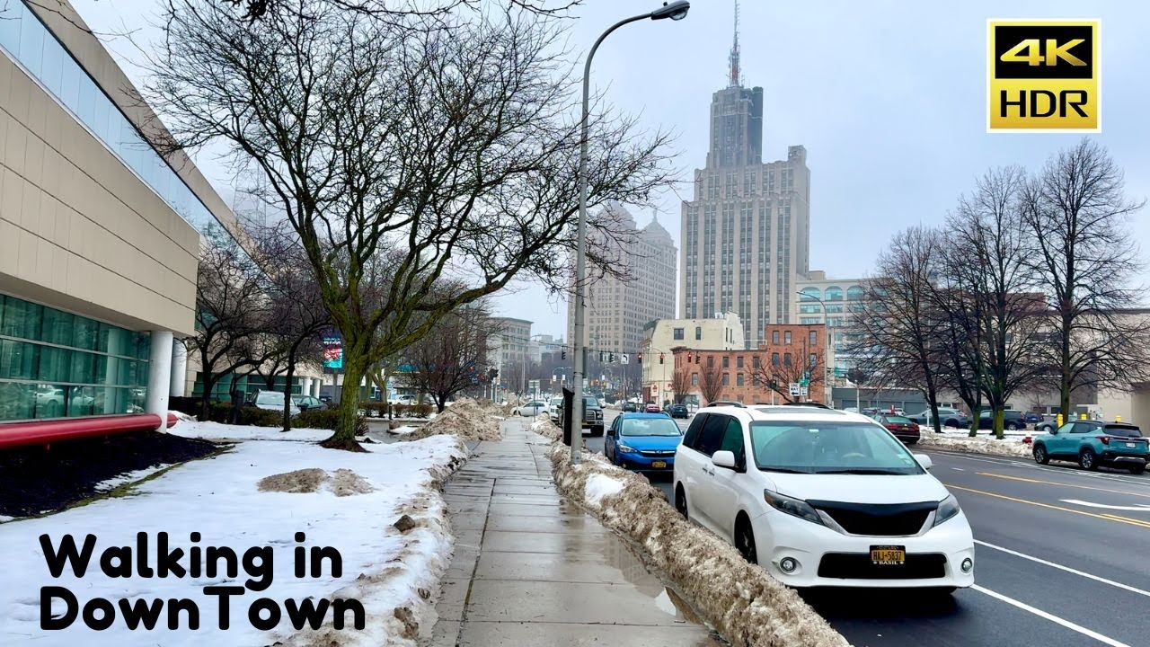 Walking in Downtown Buffalo NY, USA || 4K HDR Part 1 - YouTube