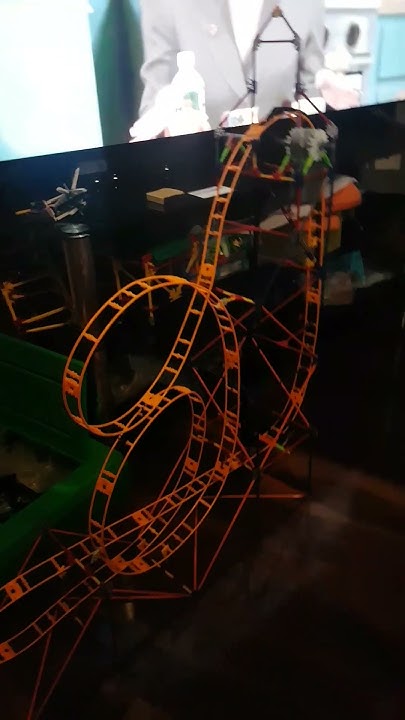 my first knex rollercoaster - YouTube