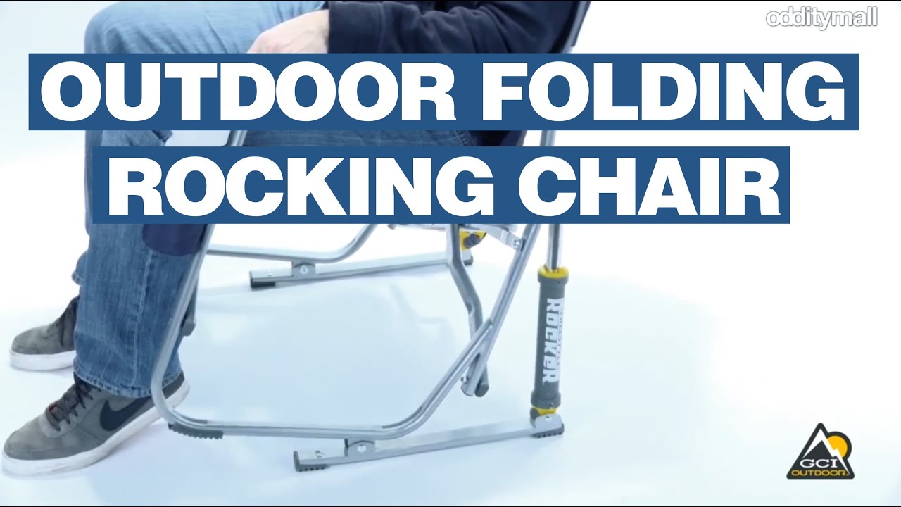 Outdoor Folding Rocking Chair - Spring-Loaded Rocking Chair - YouTube