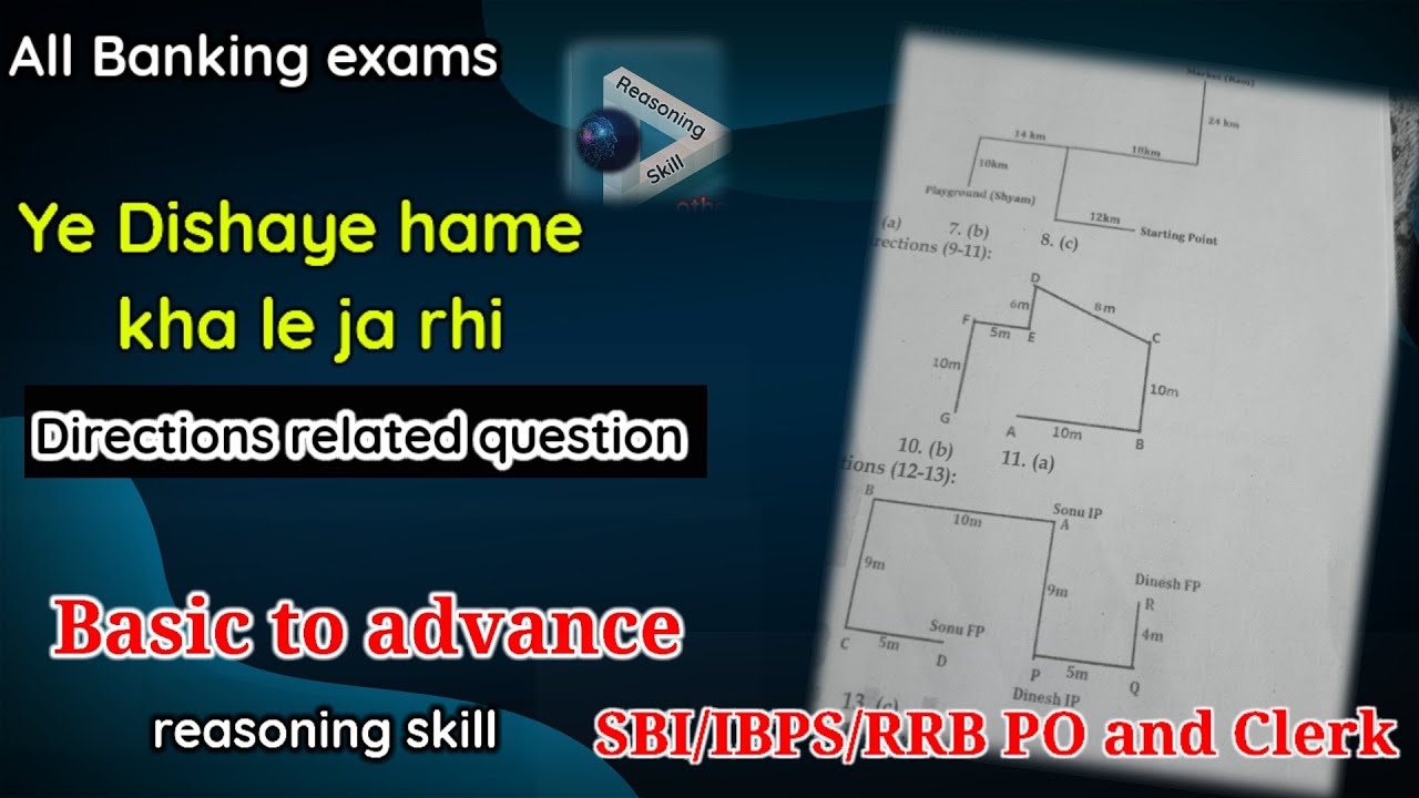 How to solve directions questions 🔥🔥| easy solutions| Reasoning skill ...