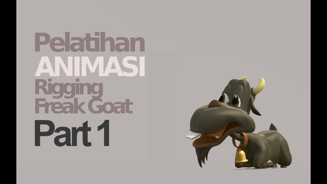 Tutorial animasi , Blender animal rigging freak goat part 1 - YouTube