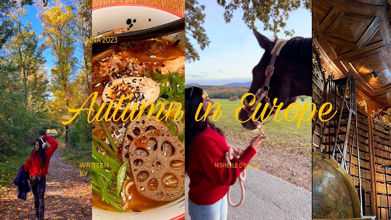 AUTUMN IN EUROPE// cozy vlog, fall leaves and countryside horse stables ...