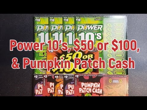 Last Time Scratching Power 10's & Pumpkin Patch Cash #calottery # ...