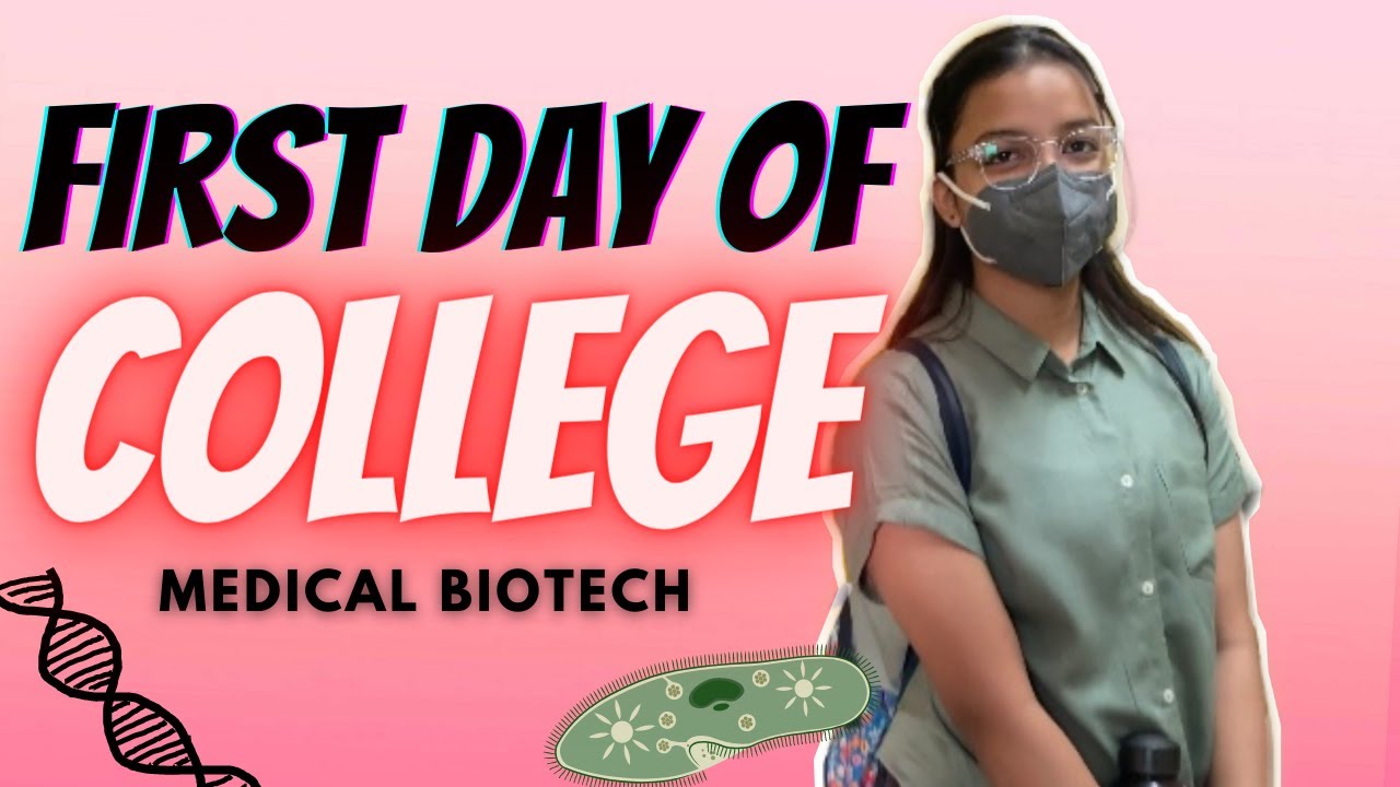FIRST DAY OF COLLEGE - medical biotechnology || hritika - YouTube