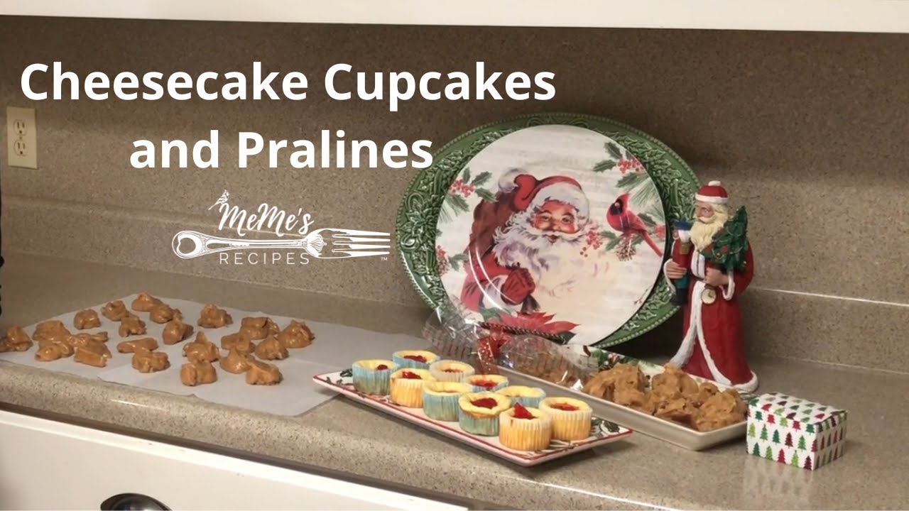 MeMe's Recipes | Pralines and Cheescake Cupcakes - YouTube