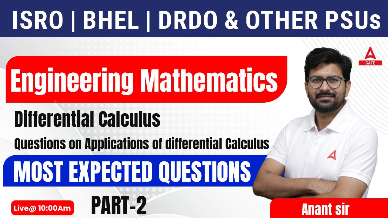 Applications of Differential Calculus Most Expected Questions #2 ...