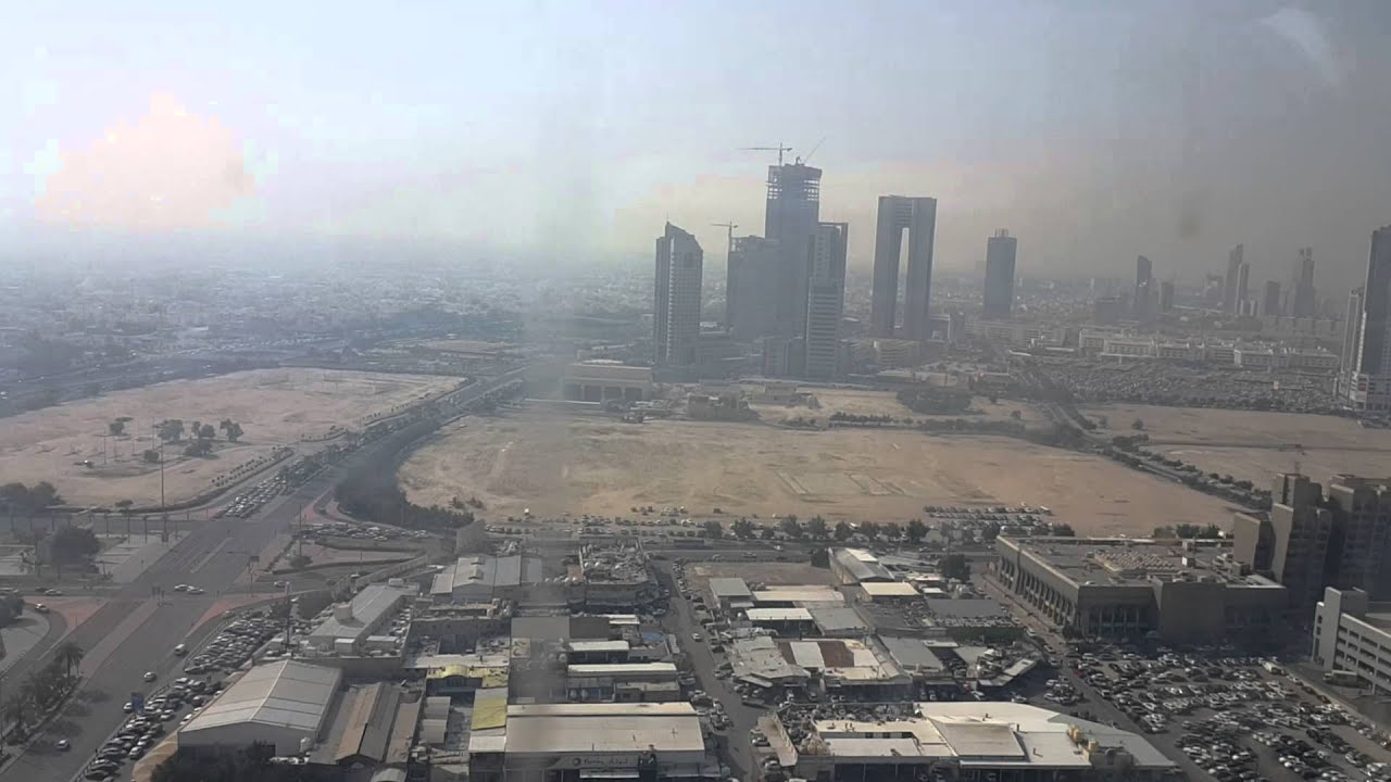 Kuwait City view. ..Al Tijaria Tower - YouTube