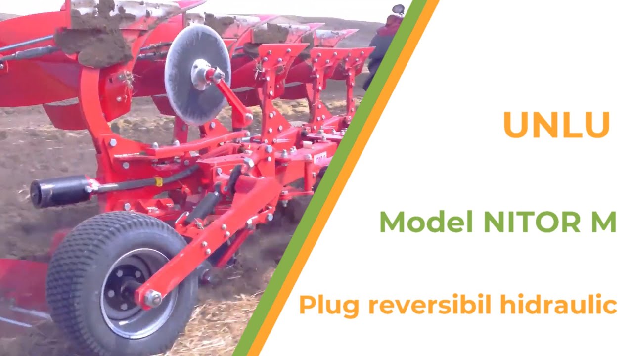 UNLU Model NITOR M Plug reversibil hidraulic cu 5-6 brazde, 190-240 CP ...