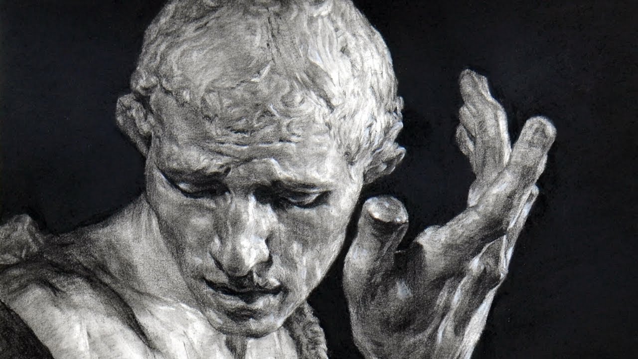 로댕 「칼레의 시민」 조각상 소묘 드로잉 | The Burghers of Calais_drawing - YouTube
