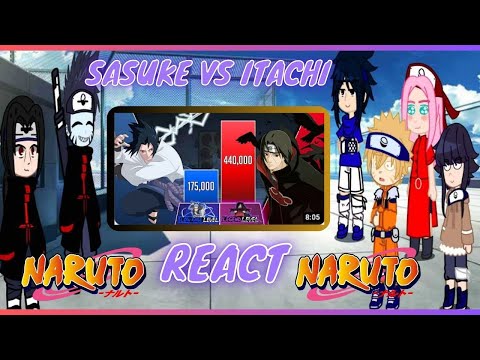 Sasuke vs Itachi react 🔥Naruto Characters React to Sasuke vs. Itachi Gacha Life Animation🍃Akatsuki