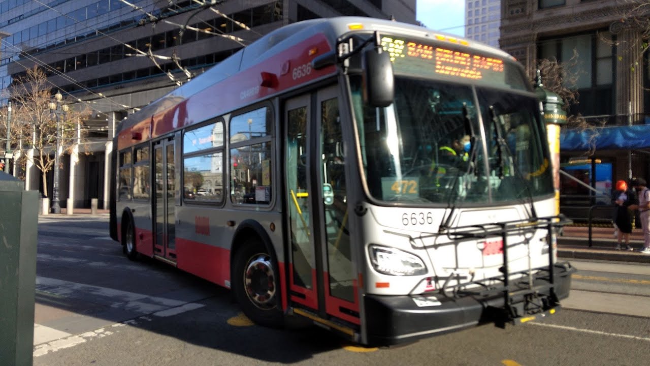 SF Muni 2018 New Flyer XDE40 8923 on Route L Bus, 2017 New Flyer XDE60 ...