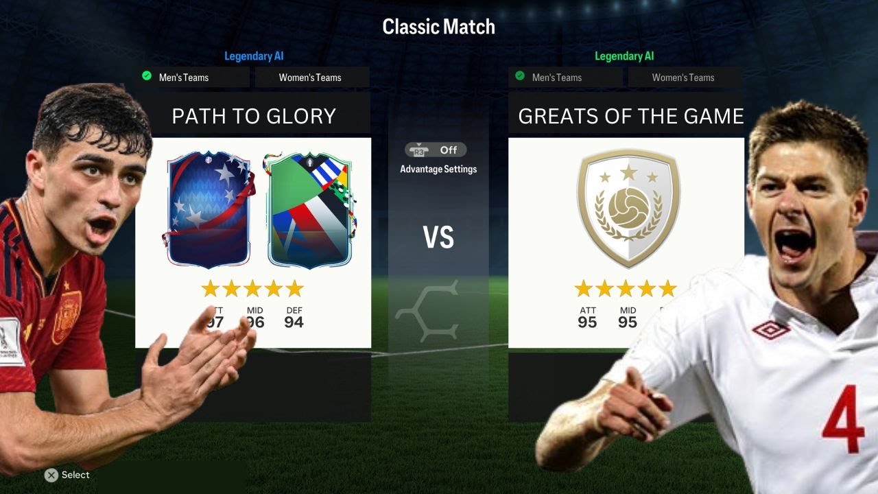 PATH TO GLORY XI VS GREATS OF THE GAME ICONS XI IN EAFC! - YouTube