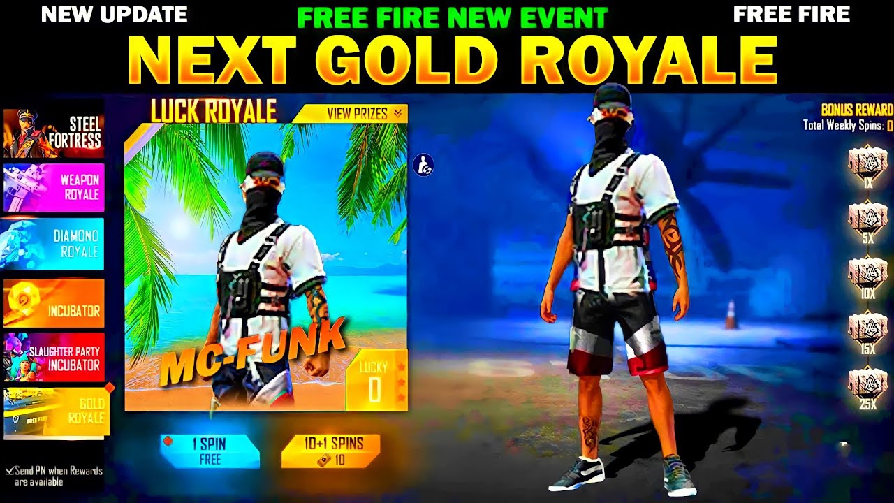 NEXT GOLD ROYALE FREE FIRE | NEW GOLD ROYALE AFTER UPDATE|NEXT GOLD ...