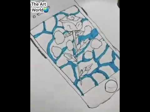 How To Draw Android Phone//Easy//Mobile Phone//sketch//Art//Drawing ...