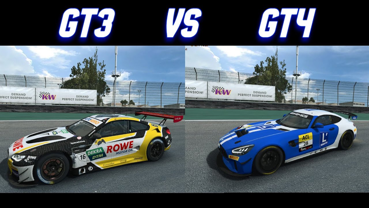 COMPARAMOS UN AUTO GT3 VS GT4 HAY DIFERENCIA EN TIEMPOS ? SIM RACING ...