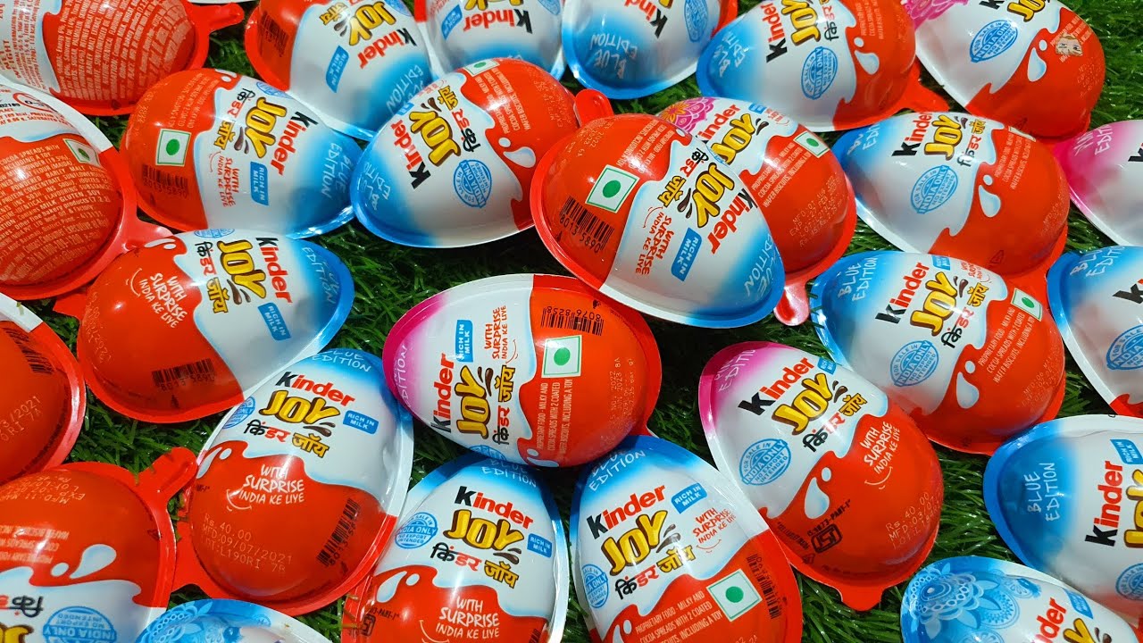 NEW! Kinder Surprise Eggs Toys Opening A Lot Of Kinder Joy Chocolqte ...
