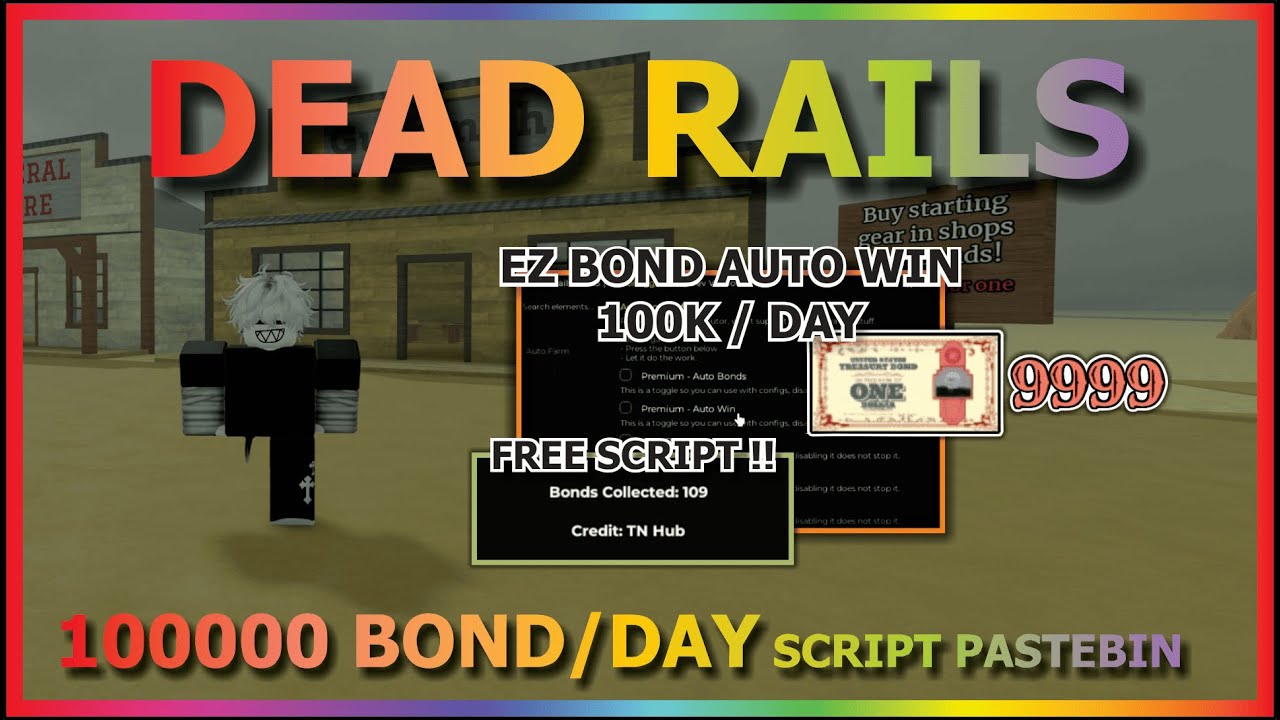DEAD RAILS Script Pastebin 2025 AUTO BOND 100% FULL AUTOMATIC, AUTO WIN ...