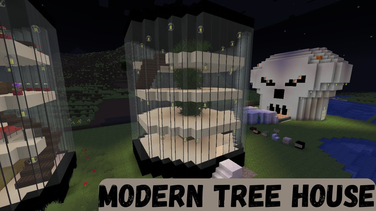 Minecraft: Building a Modern Tree House - Step by Step Guide - YouTube