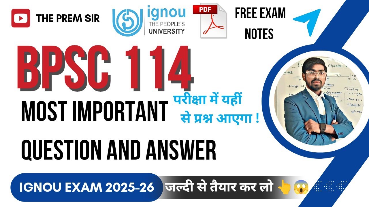 BPSC 114 | भारतीय राजनीतिक चिंतन-II | Bpsc 114 Most Important Question ...