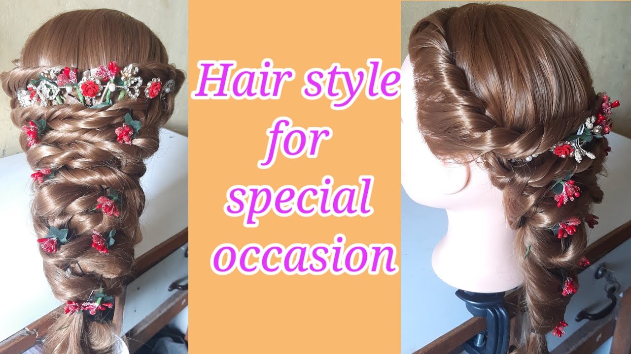 hair style for special occasion/ party hair do / simple hair style for ...