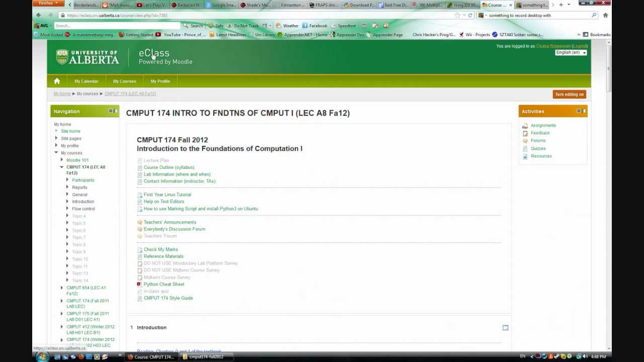 How to use the marking script on Windows (CMPUT 174 Lec A8 Fall 2012 ...