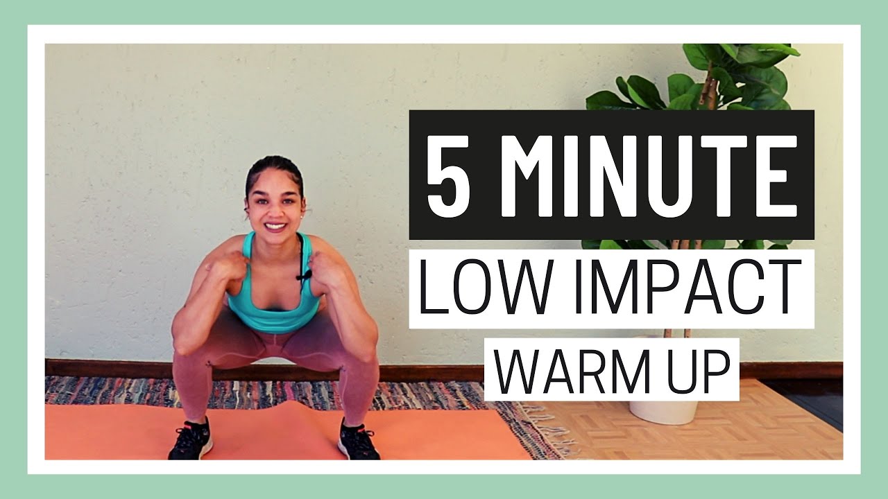 5 Minute | Low impact warm up for ALL LEVELS | No jumping - YouTube
