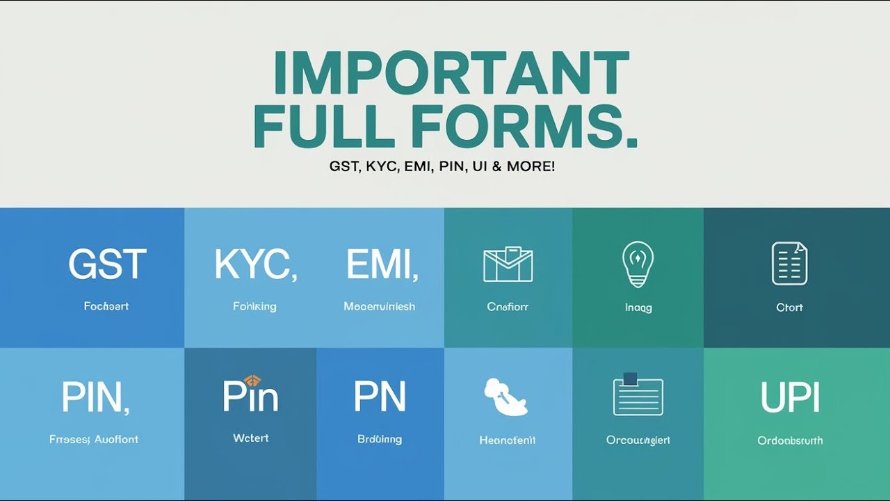 Some Important Full Forms | Kaushal Competition Times - YouTube