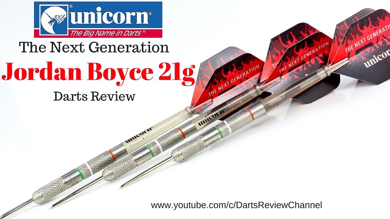 Unicorn Jordan Boyce 21g darts review - YouTube