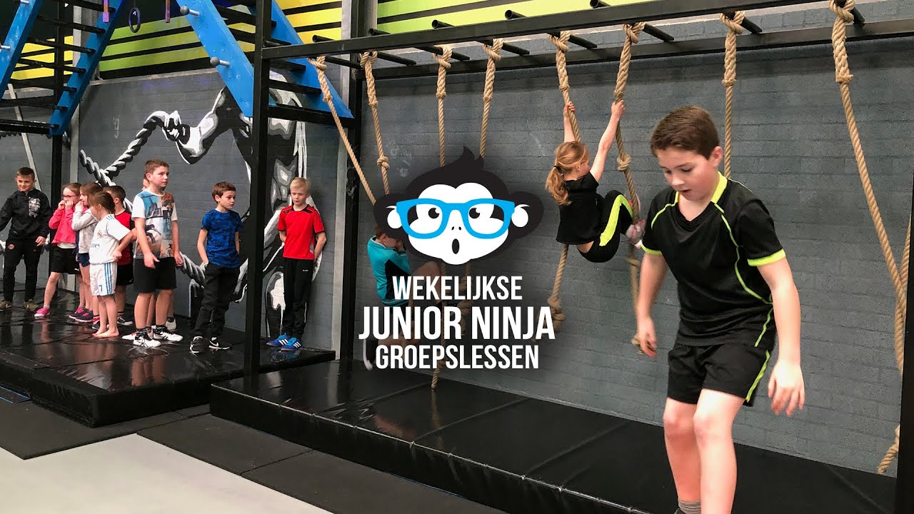 Obstacle skillz junior ninja groepslessen - YouTube