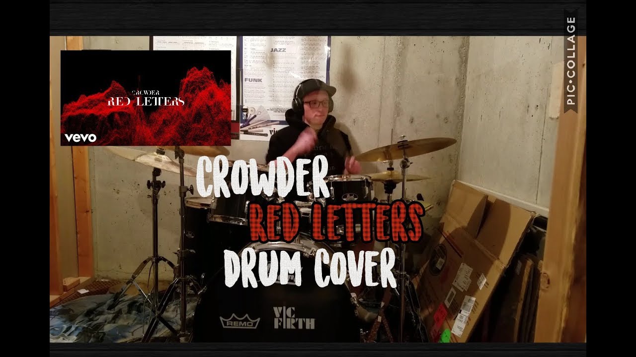 Crowder Red Letters (Drum cover) - YouTube