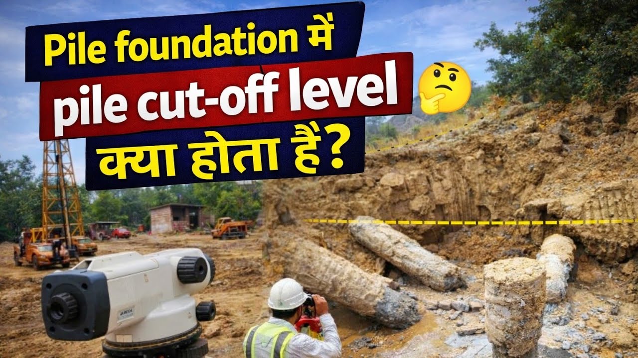 Pile Foundation में Pile Cut-Off Level क्या होता है? 🤔 | 👷Site ...