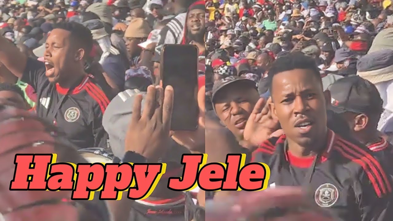 Orlando Pirates Happy Jele at General Section with fans | Captain - YouTube