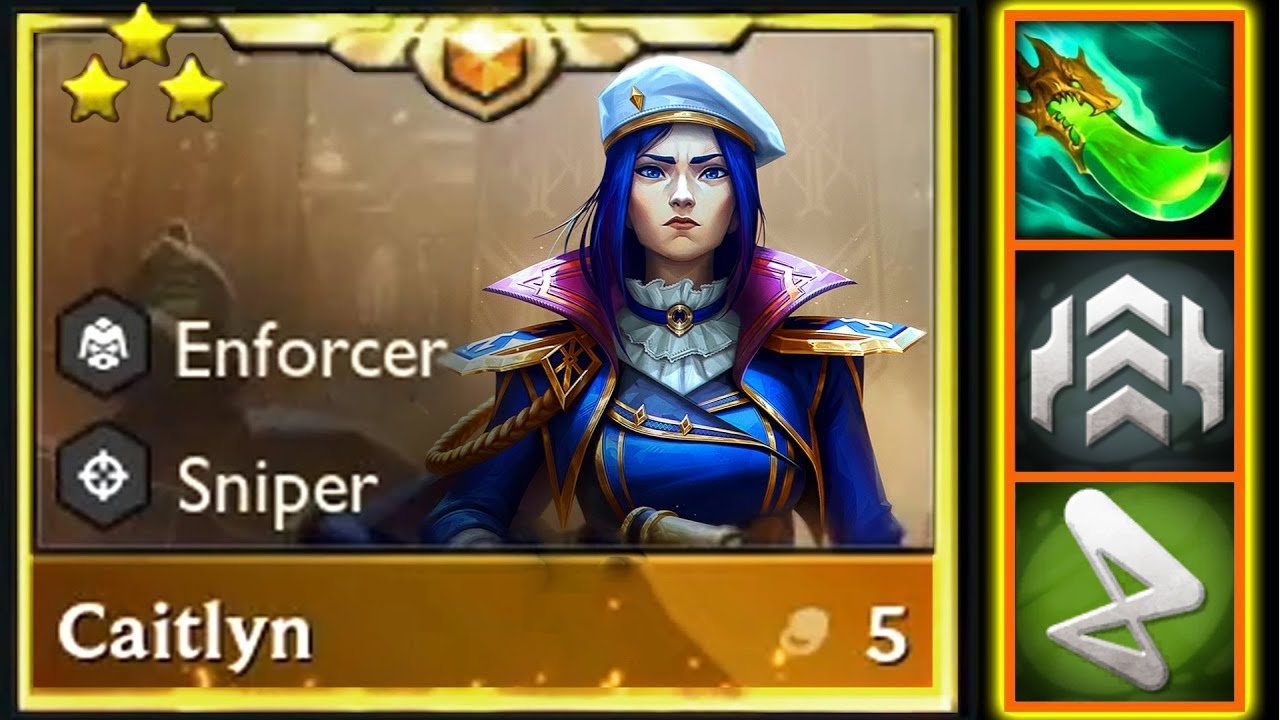 3 Star Caitlyn + 6 Sniper⭐⭐⭐!? | TFT Into the Arcane - YouTube