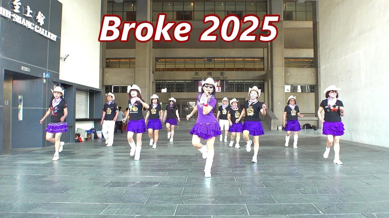 Broke 2025│Line Dance by Judy Rodgers (USA)│Demo & Walk Through║邁向2025 ...