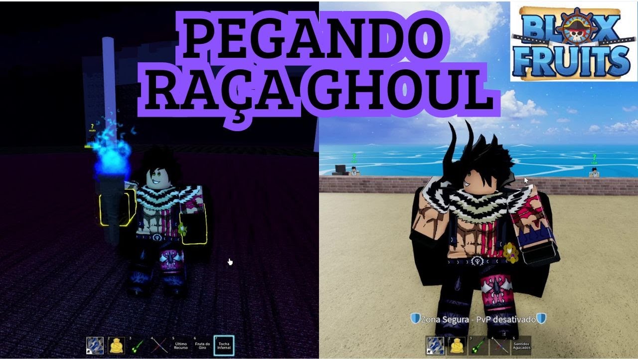 COMO PEGAR RAÇA GHOUL V2 E V3 NO BLOX FRUITS - YouTube