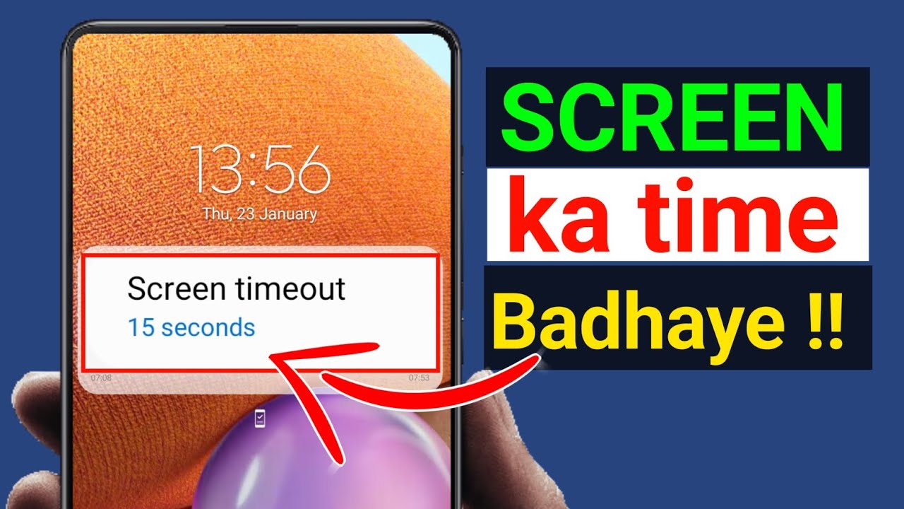 screen bar bar off ho raha hai | screen ka time badhaye | screen ...