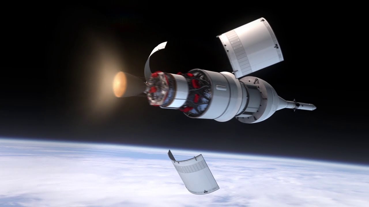 Space Ship Satellite Deployment | Rocket Lunch Video No Copyright ...
