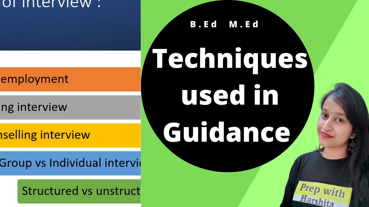 Techniques used in Guidance | Guidance and Counselling | B.Ed and M.Ed ...