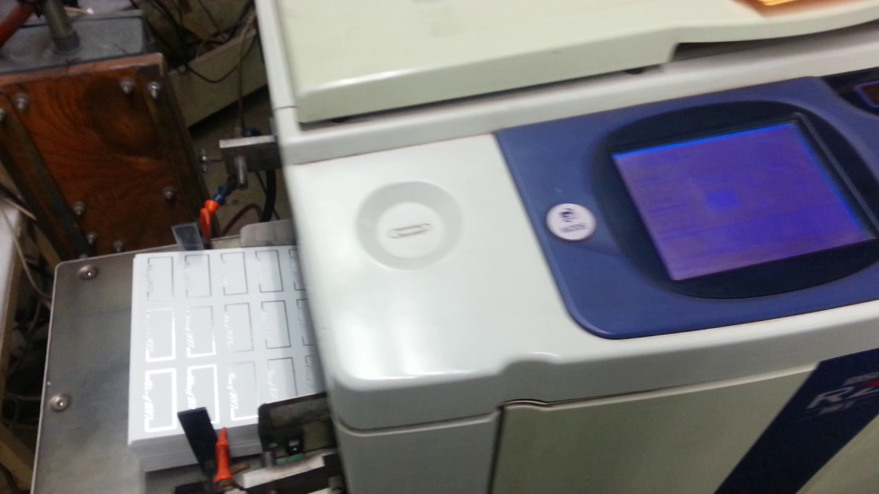 RZ990 raised ink thermography - YouTube