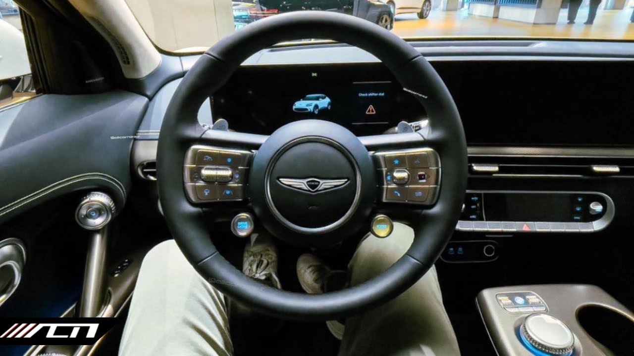 First Look 2023 Genesis GV60 Interior! Blue and Neon Green for DAYS ...