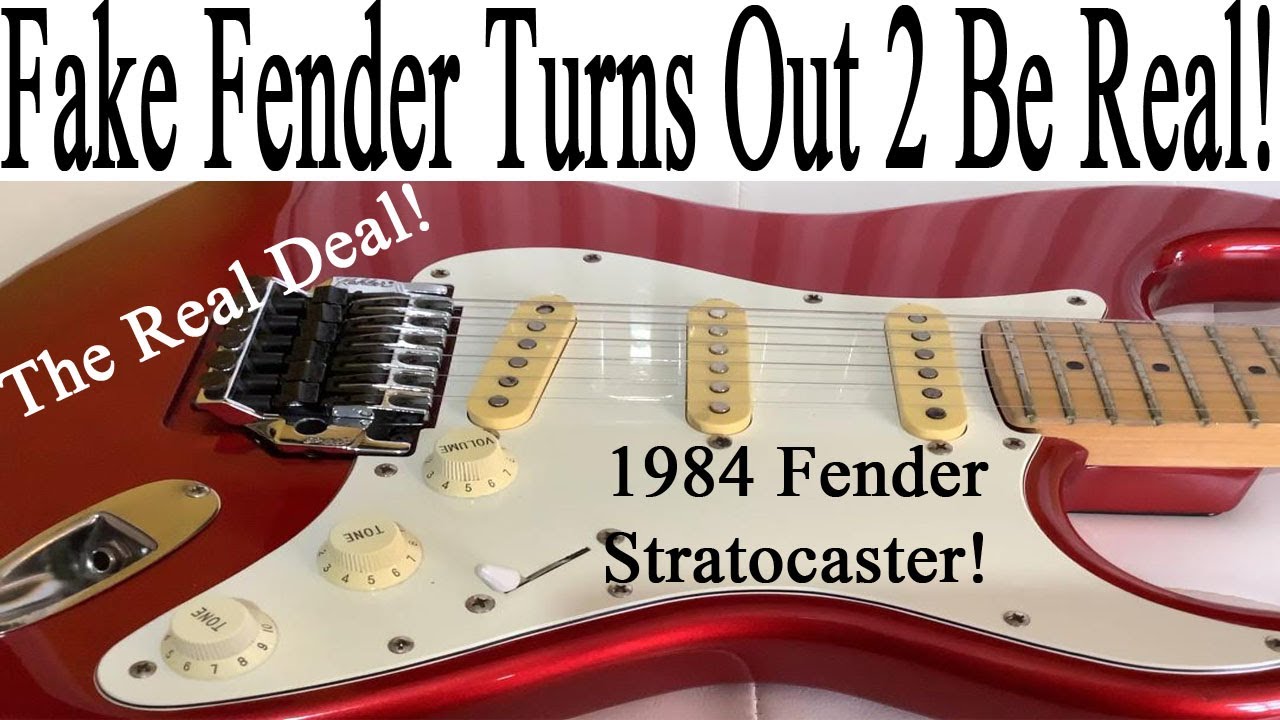 fake fender Stratocaster turned out to be real! - YouTube