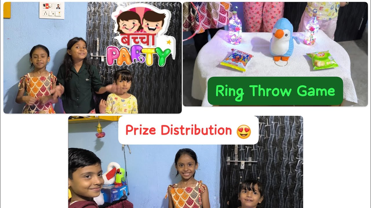 Ring Throw Game | Baccha Party | Kids Game | 2nd Video - YouTube