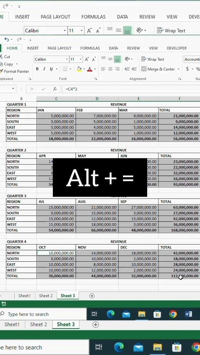 Autosum in excel | Excel Formulas and functions #exceltips #exceltricks #excelshorts - YouTube