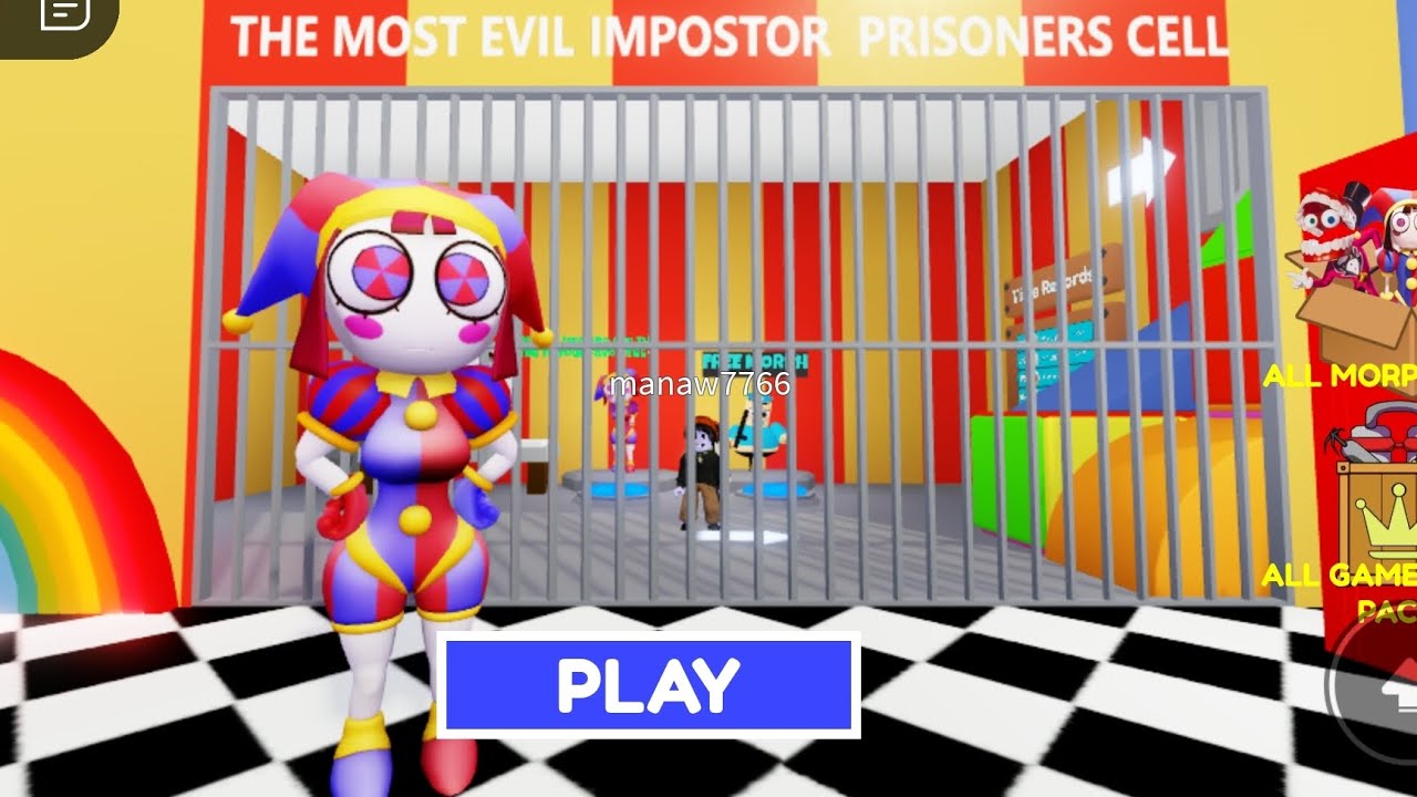 🌈 POMINI BARRY'S PRISON RUN OBBY FULL GAMEPLAY WALKTHROUGH #gameplay # ...