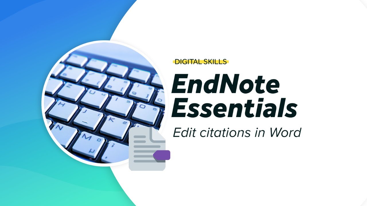 Edit citations in Word | EndNote essentials - YouTube