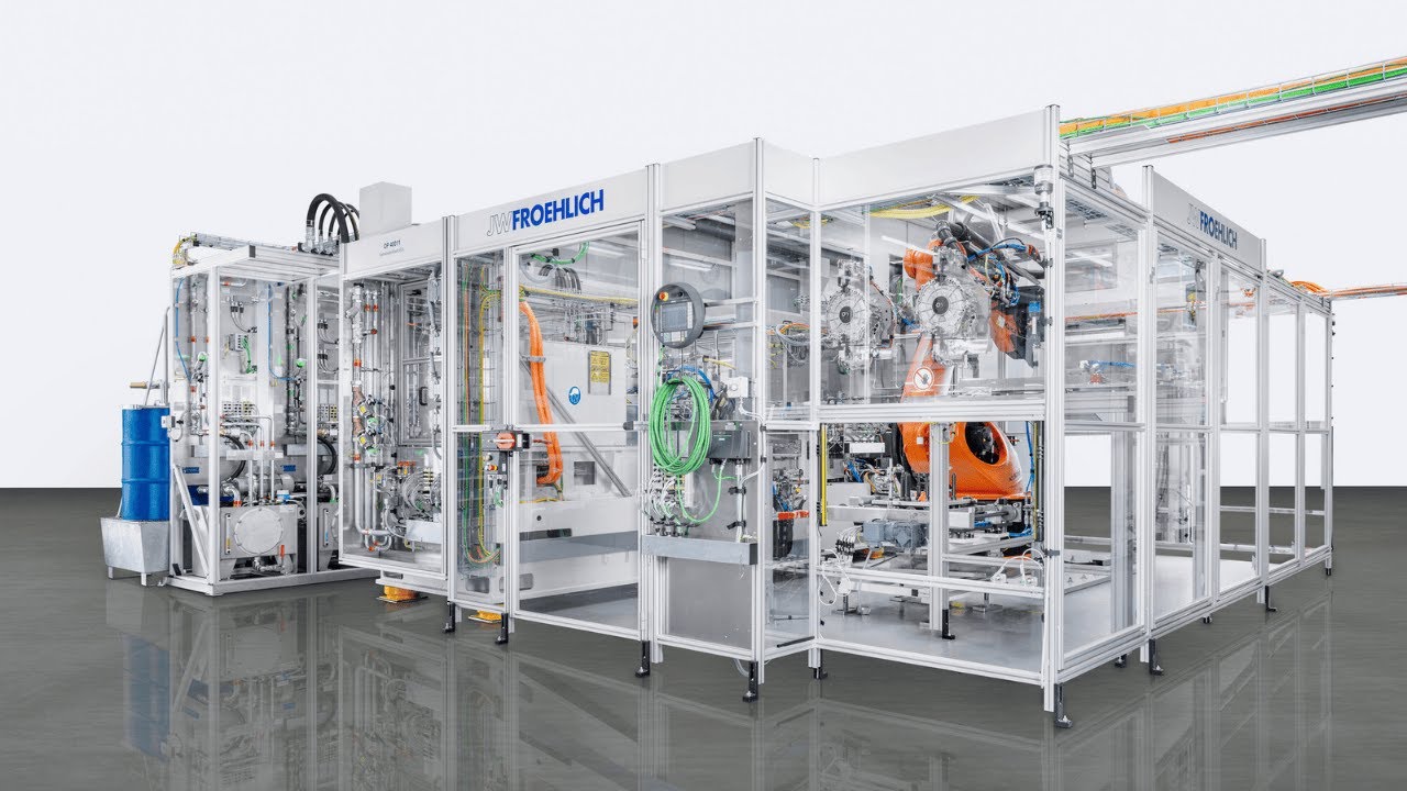 JW Froehlich - EOL - Funktionsprüfstand für Triebköpfe - YouTube