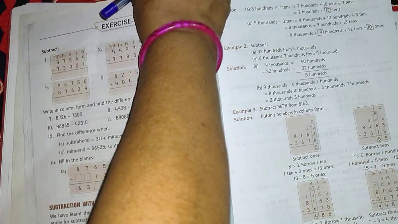 CBSE Class 4 Maths Subtraction Part 1 YouTube CBSE Class 4 Maths Subtraction Part 1 YouTube