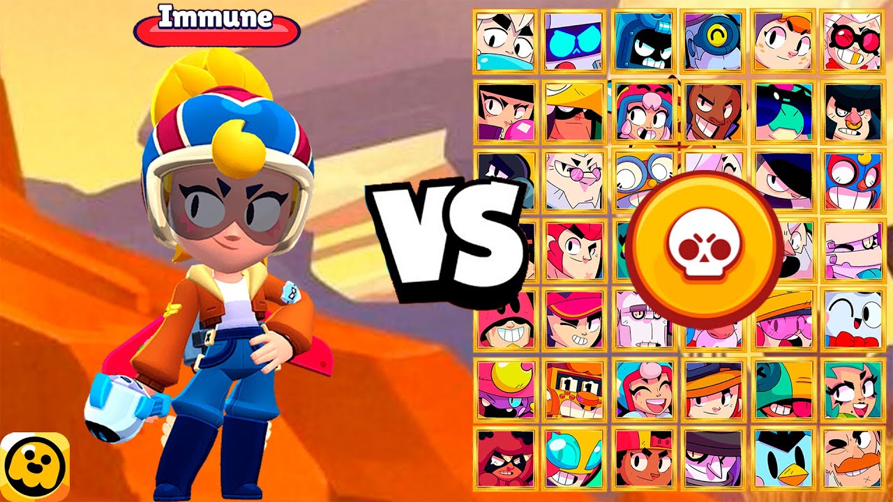 Boss Janet VS Every Brawler | Brawl Stars - YouTube