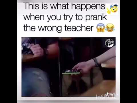 This is when you prank the wrong teacher 😂