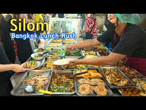 [BANGKOK] Walking through 3 Silom Lunch Hour Food Markets 🍜
